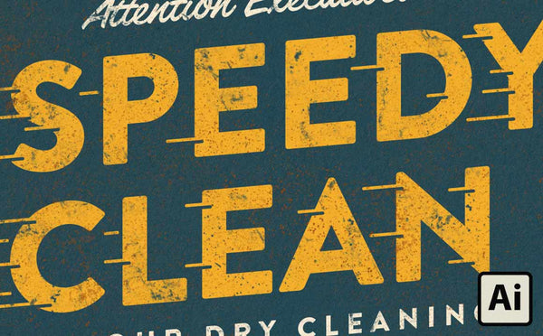 How to Create Speed Lines Typography in Illustrator - RetroSupply Co.