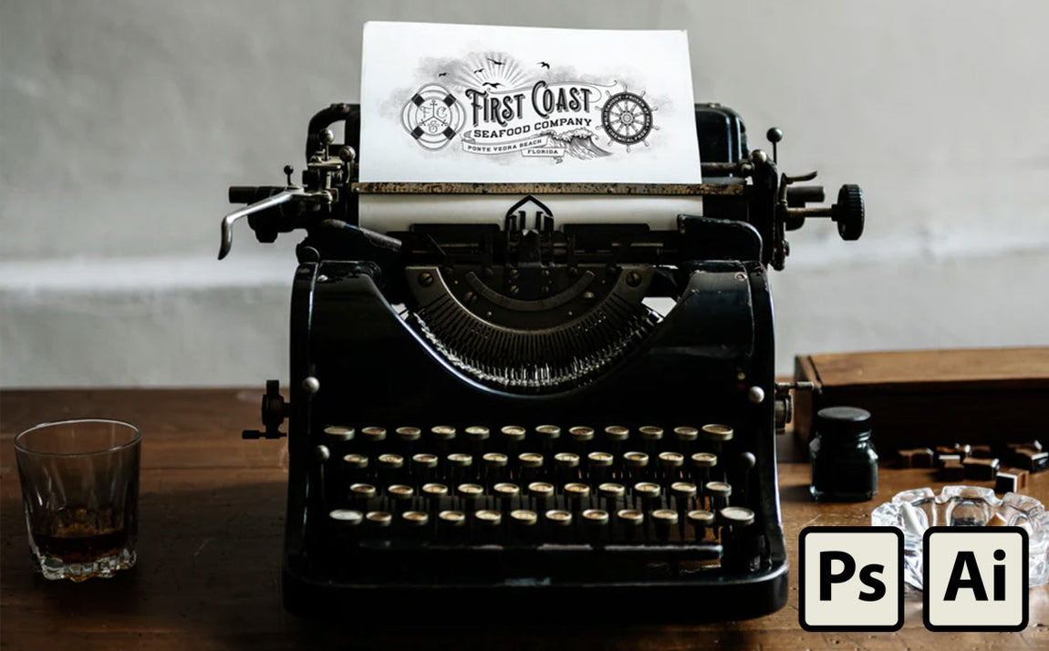 How to Make a 19th Century Inspired Logo - RetroSupply Co.