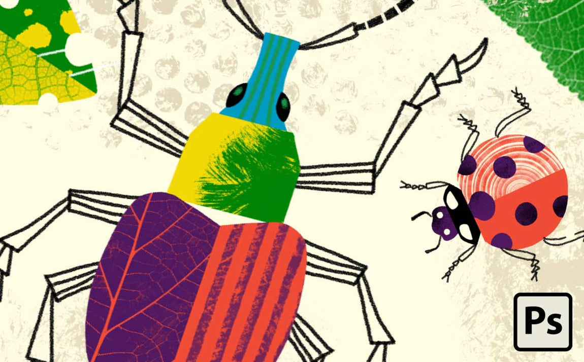 The Easy Way to Add Bold Textures to Your Illustrations in Photoshop ...