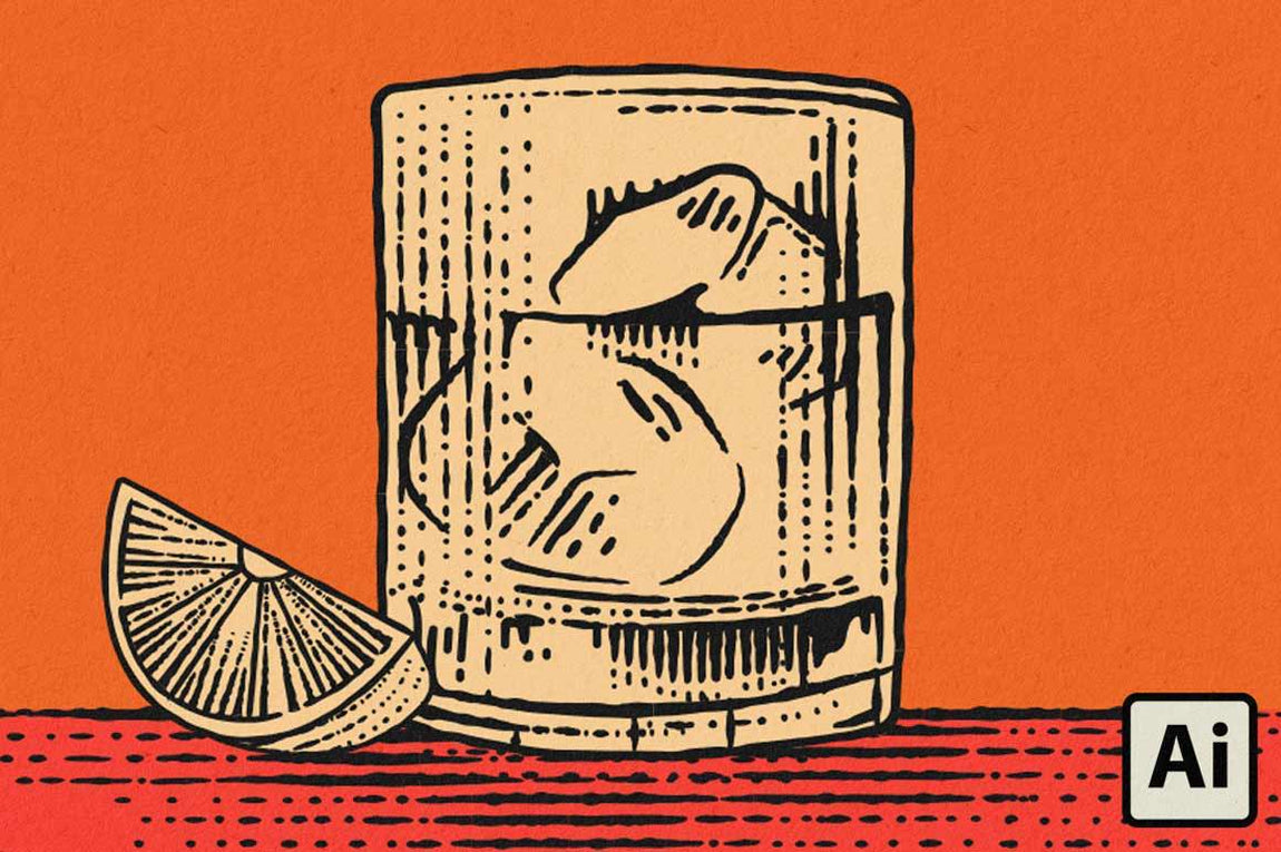 Deep Cuts Illustrator Brush Demo | RetroSupply Co.