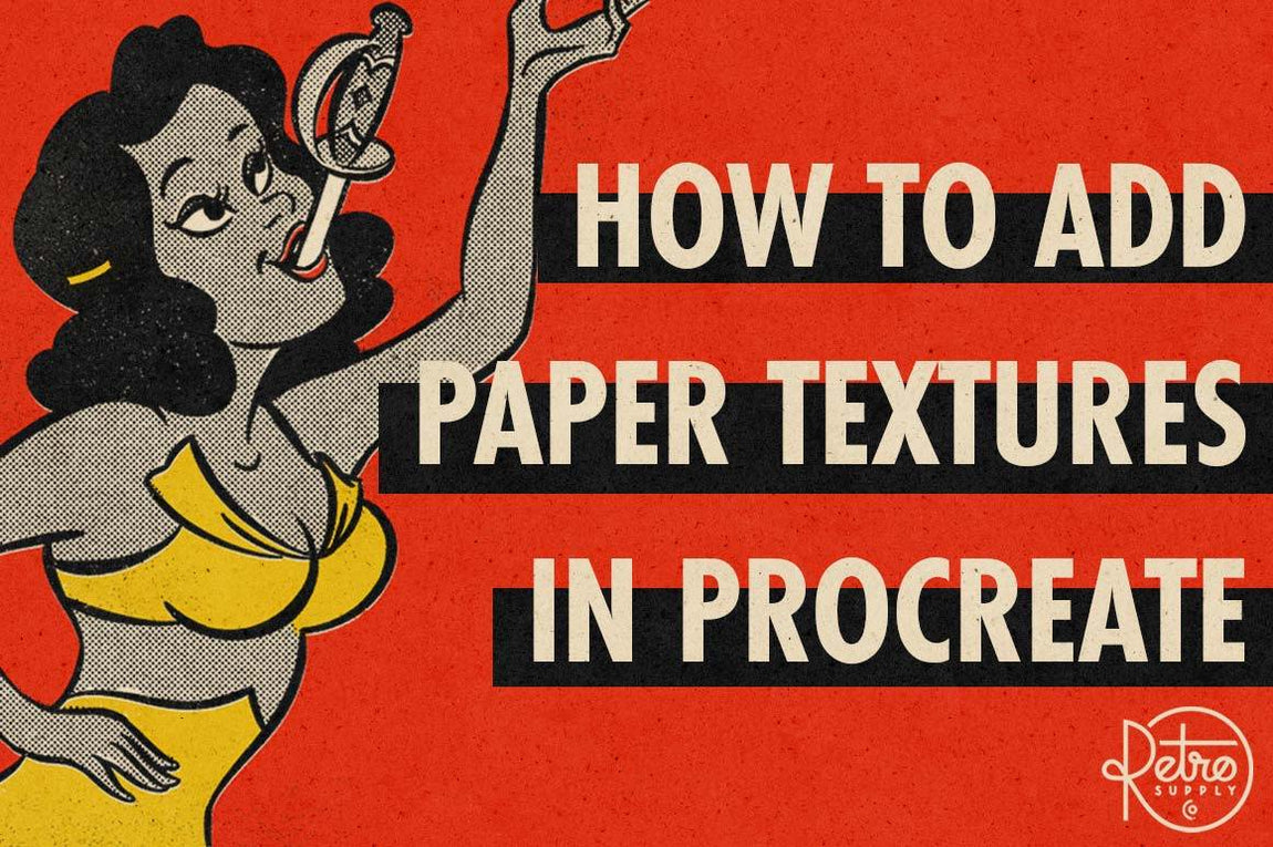 How to Add Paper Textures in Procreate | RetroSupply Co.