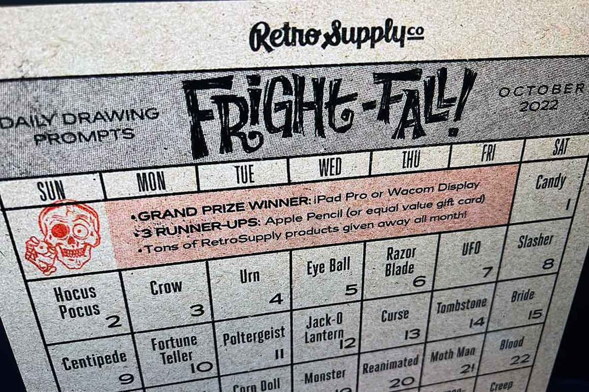 Fright-Fall 2022 Calendar - RetroSupply Co.