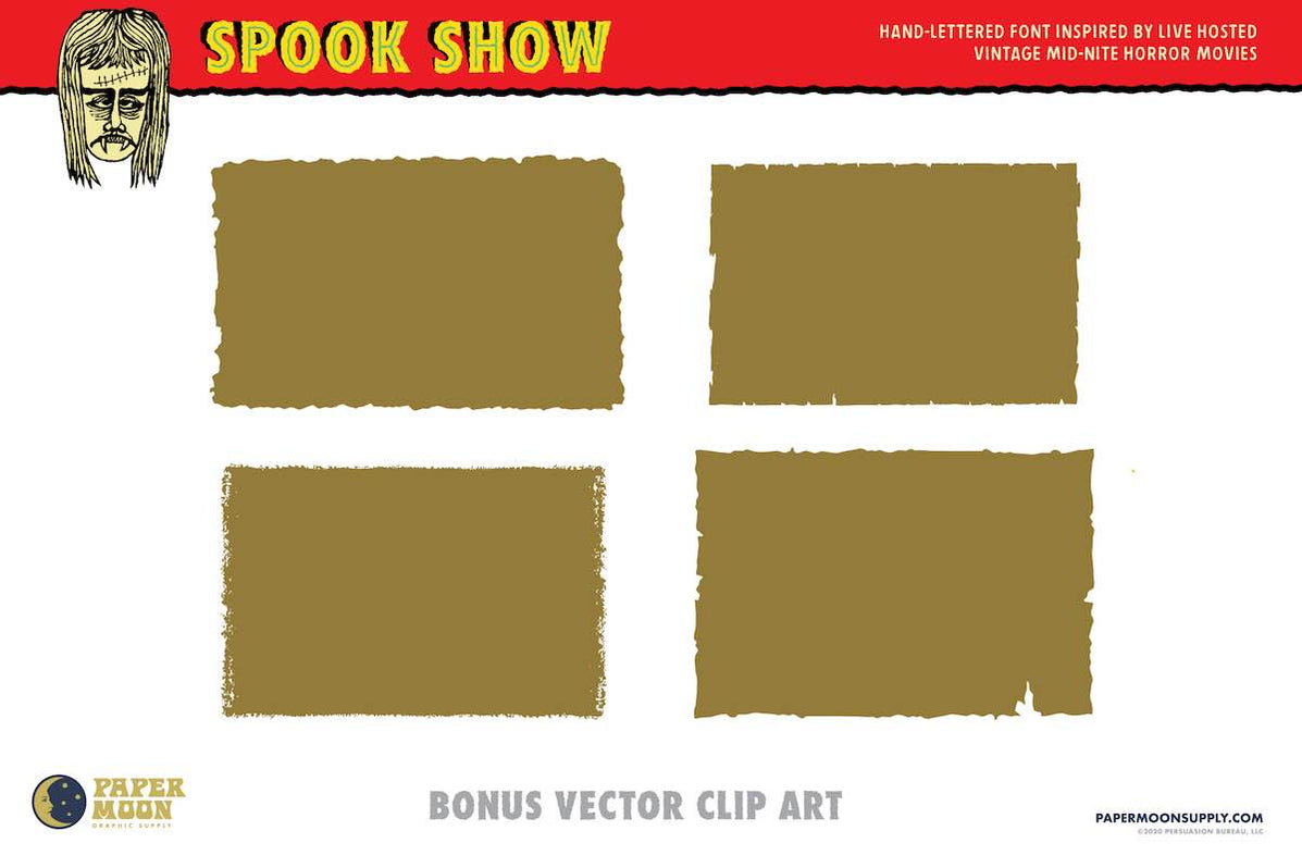 Spook Show Font & Graphics Collection - RetroSupply Co.