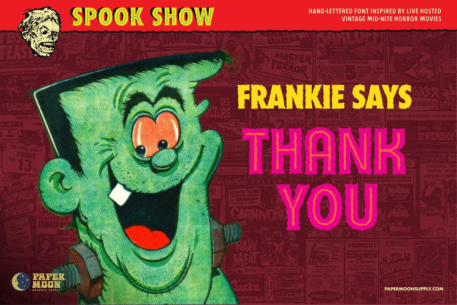 Spook Show Font & Graphics Collection - RetroSupply Co.