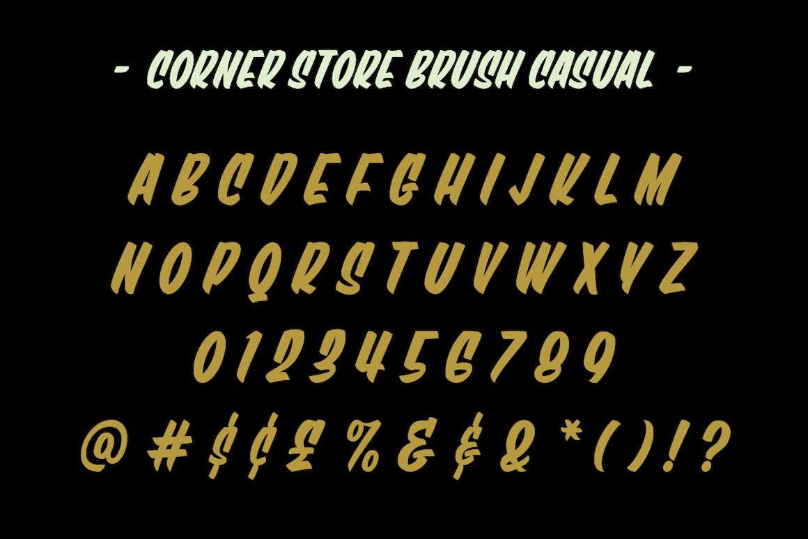 Corner Store Brush Script Font | RetroSupply Co.