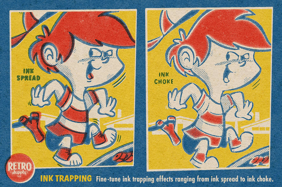 InkChamp Plate Effect Photoshop Action | RetroSupply Co.