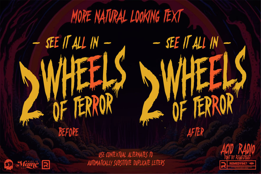 Route 666 Horror Font Bundle - RetroSupply Co.