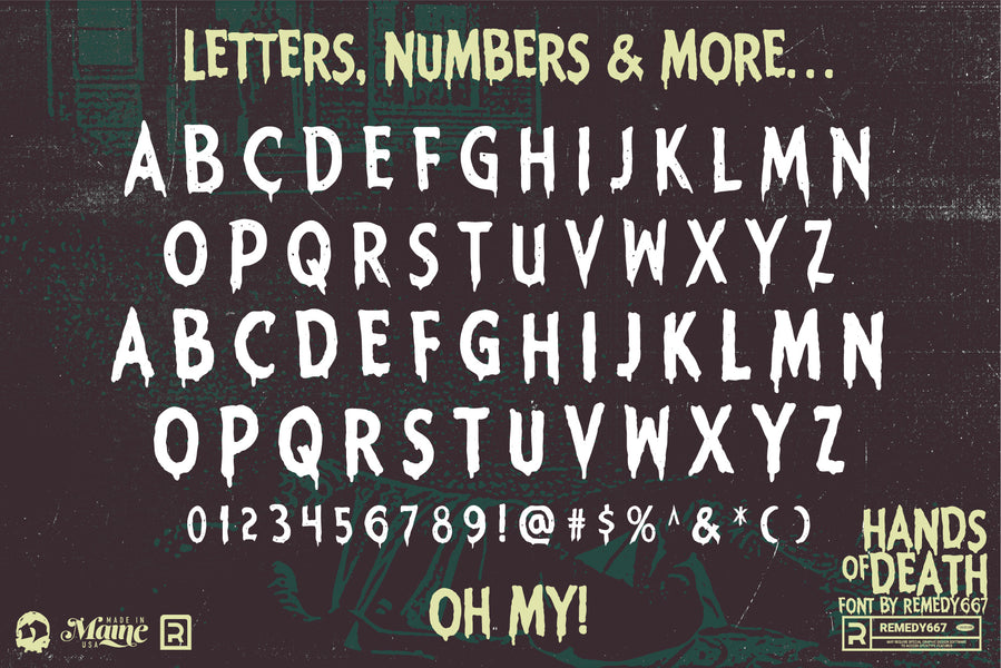 Route 666 Horror Font Bundle - RetroSupply Co.