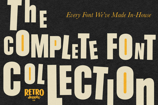 Popular Fonts | RetroSupply Co.