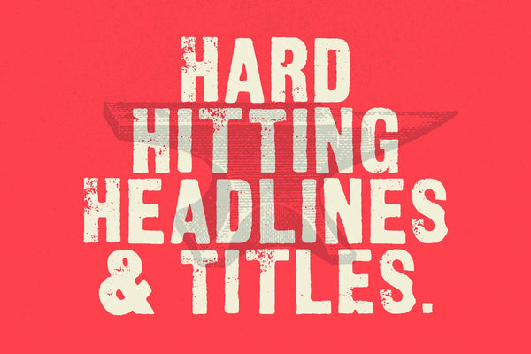 Anvil Woodblock Display Font | RetroSupply Co.