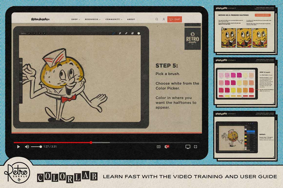 ColorLab Premixed Swatches for Procreate | RetroSupply Co.