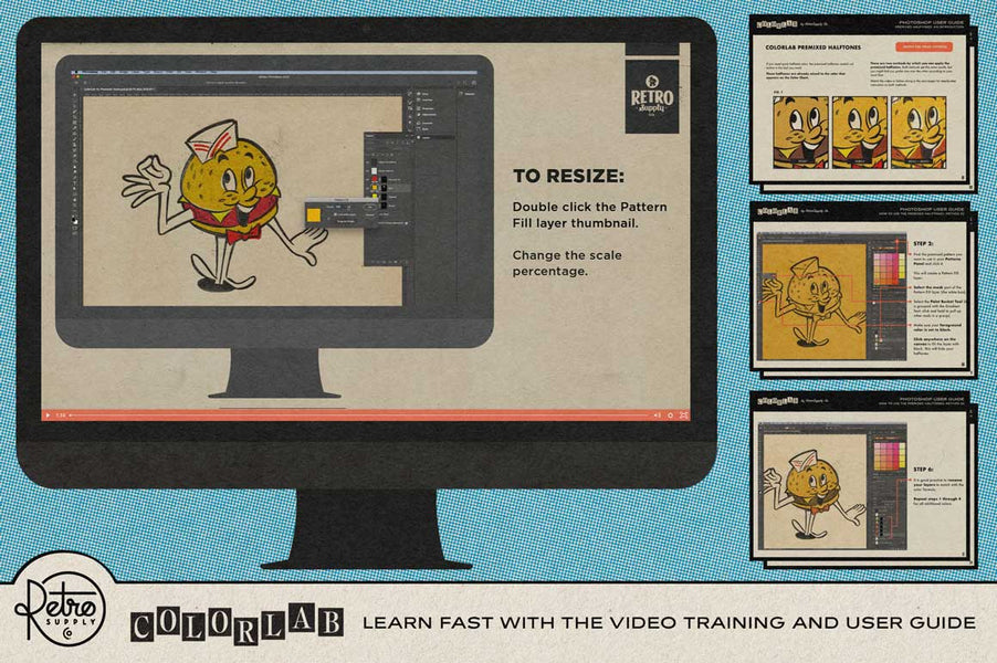 ColorLab Premixed Swatches for Photoshop | RetroSupply Co.