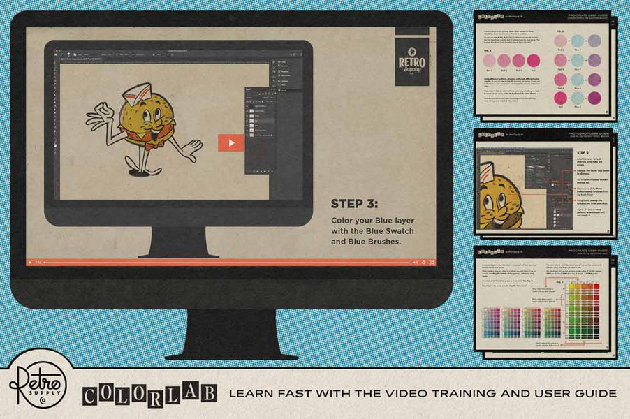 Photoshop Comic Inking Brushes | RetroSupply Co.