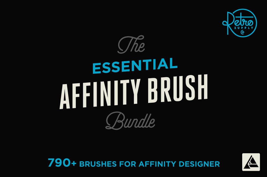 The Essential Affinity Designer Brush Bundle - RetroSupply Co.