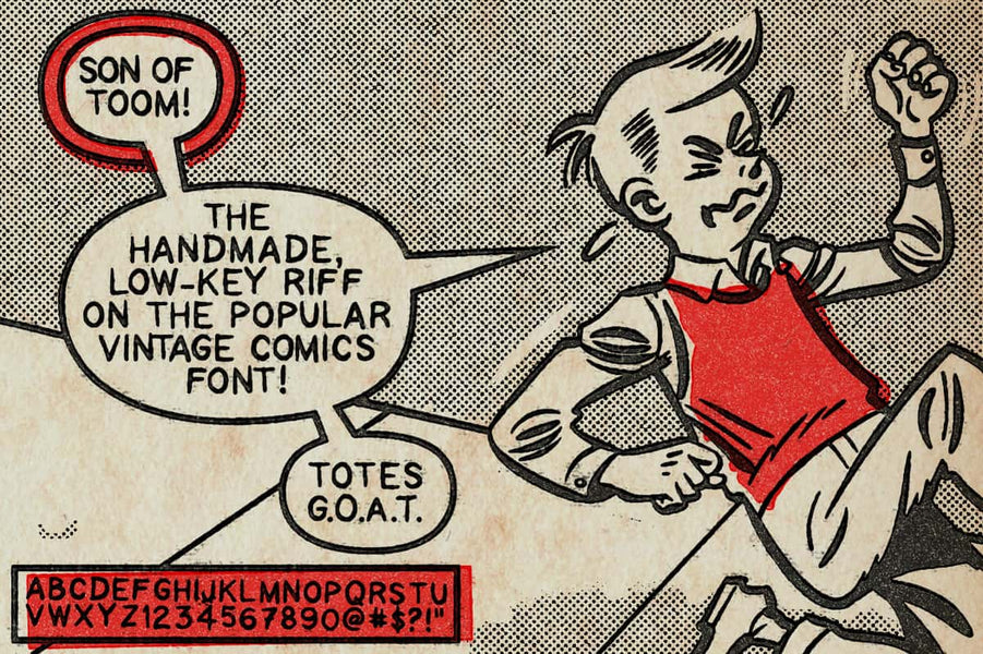 Vintage Comic Font Pack | RetroSupply Co.