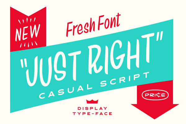 Just Right Font - RetroSupply Co.