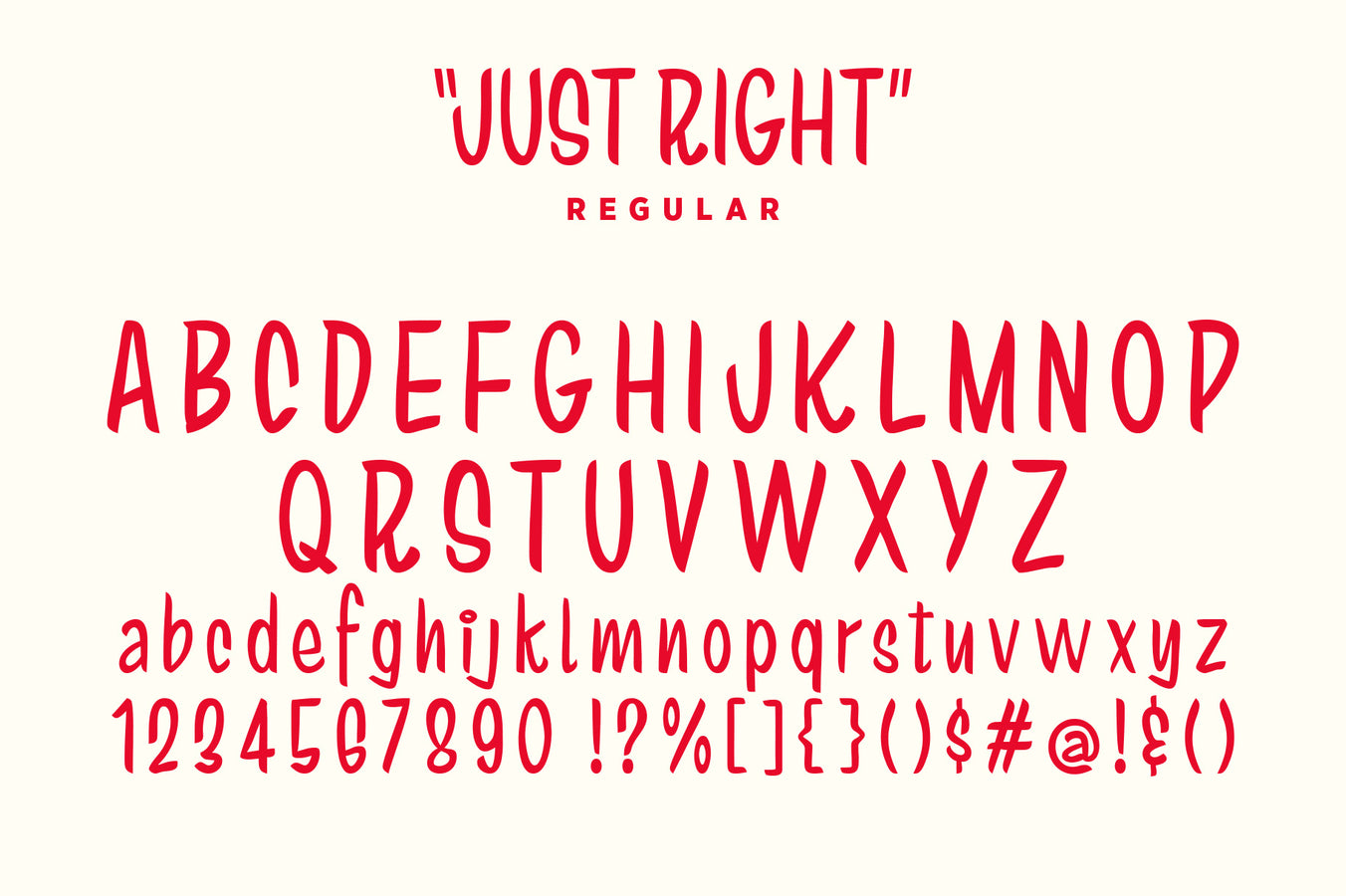 Just Right Font - RetroSupply Co.