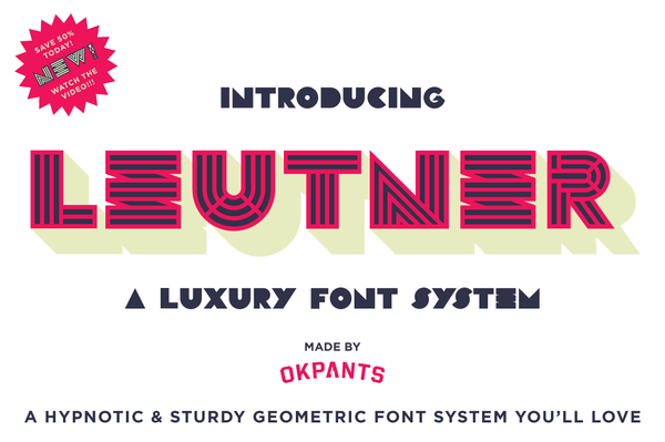 Leutner Font | RetroSupply Co.