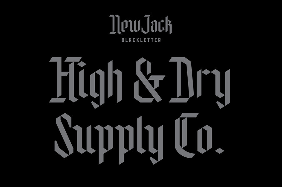 New Jack Blackletter Font | RetroSupply Co.