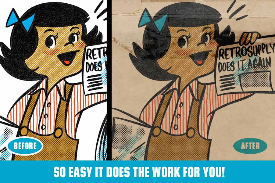 Packaging Paper Textures for Clip Studio Paint | RetroSupply Co.