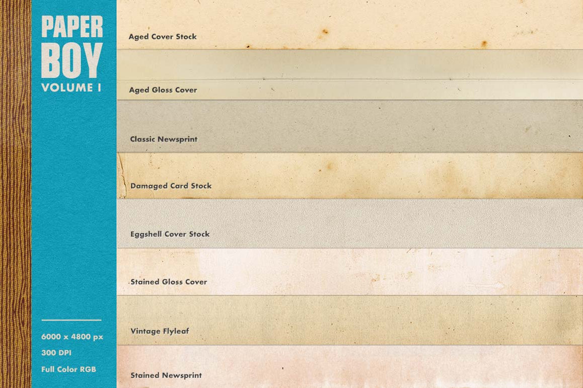 Paper Boy Paper Textures for Photoshop | RetroSupply Co.