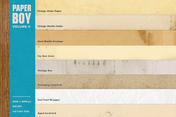 Packaging Paper Textures for Photoshop | RetroSupply Co.