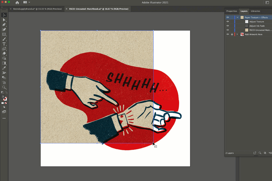 Phantom Paper for Illustrator | RetroSupply Co.