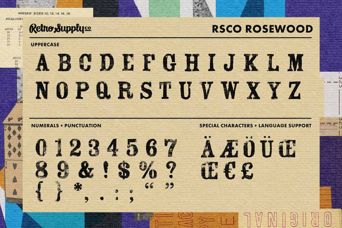 RSCO Wood Type Bundle - RetroSupply Co.