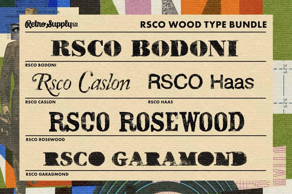 RSCO Wood Type Bundle - RetroSupply Co.