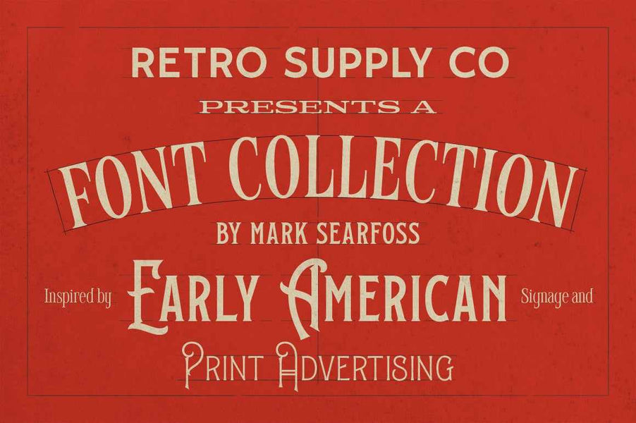 The Sign Maker's Font Bundle by Mark Searfoss - RetroSupply Co.