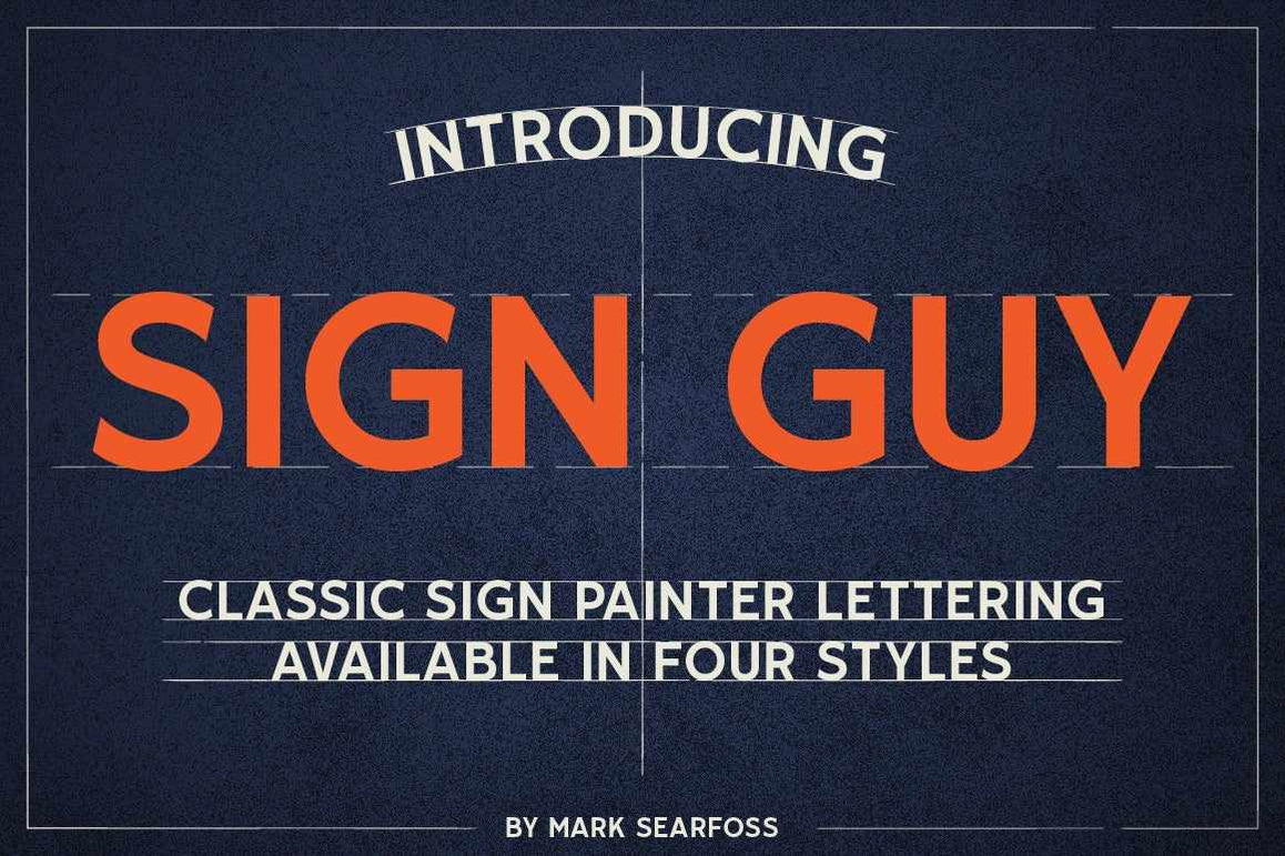 The Sign Maker's Font Bundle by Mark Searfoss - RetroSupply Co.