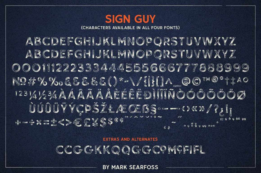 The Sign Maker's Font Bundle by Mark Searfoss - RetroSupply Co.
