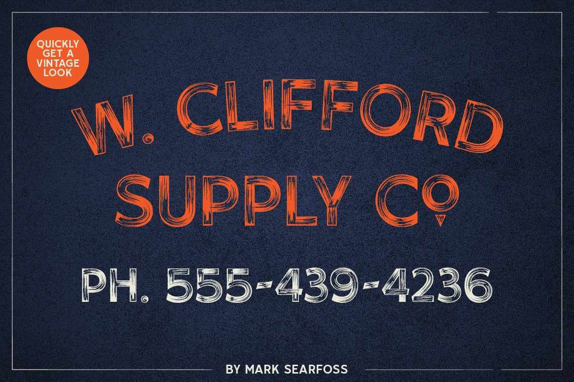The Sign Maker's Font Bundle by Mark Searfoss - RetroSupply Co.