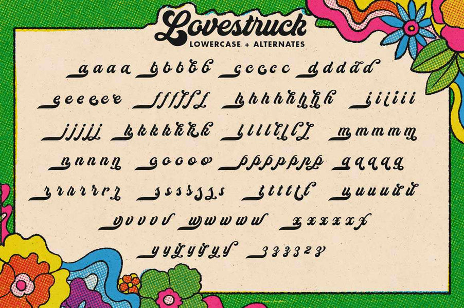 Lovestruck Font | RetroSupply Co - RetroSupply Co.
