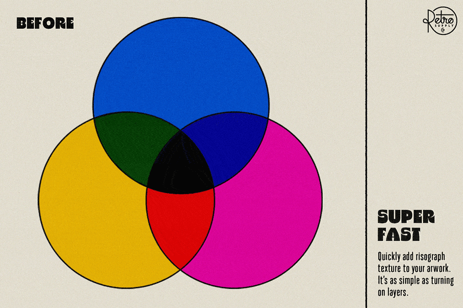 Risograph Print Pack for Procreate | RetroSupply Co.