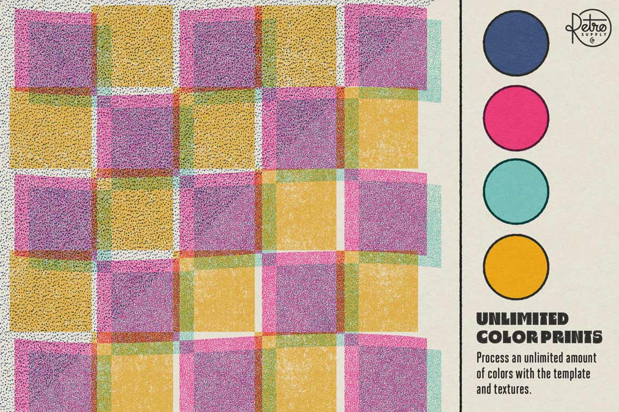 Risograph Print Pack for Clip Studio Paint | RetroSupply Co.