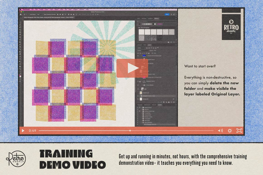 Risograph Print Pack for Photoshop | RetroSupply Co.
