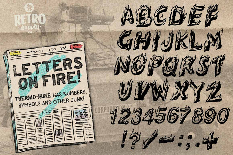 Thermo-Nuke Font | RetroSupply Co.
