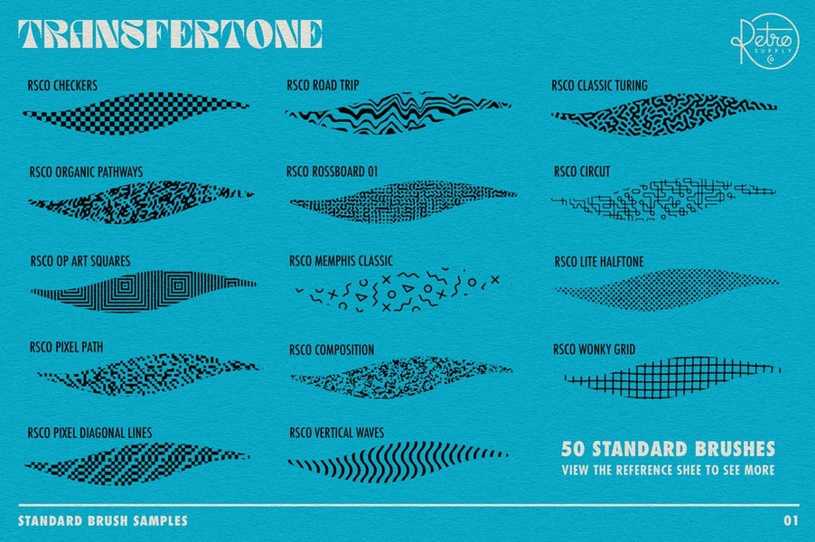 TransferTone | Dry Transfer Brushes for Photoshop - RetroSupply Co.