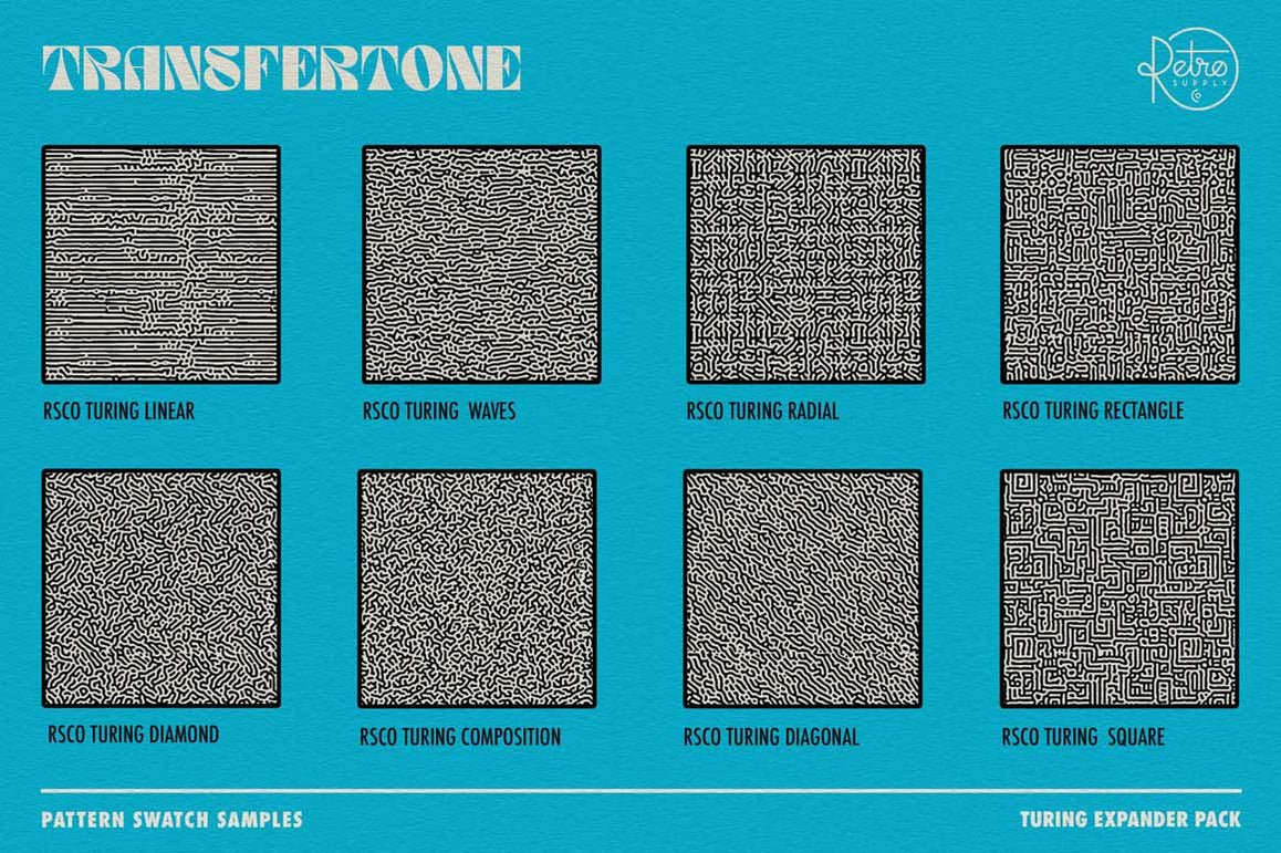 TransferTone Expander Pack | Turing Pattern Swatches for Illustrator ...