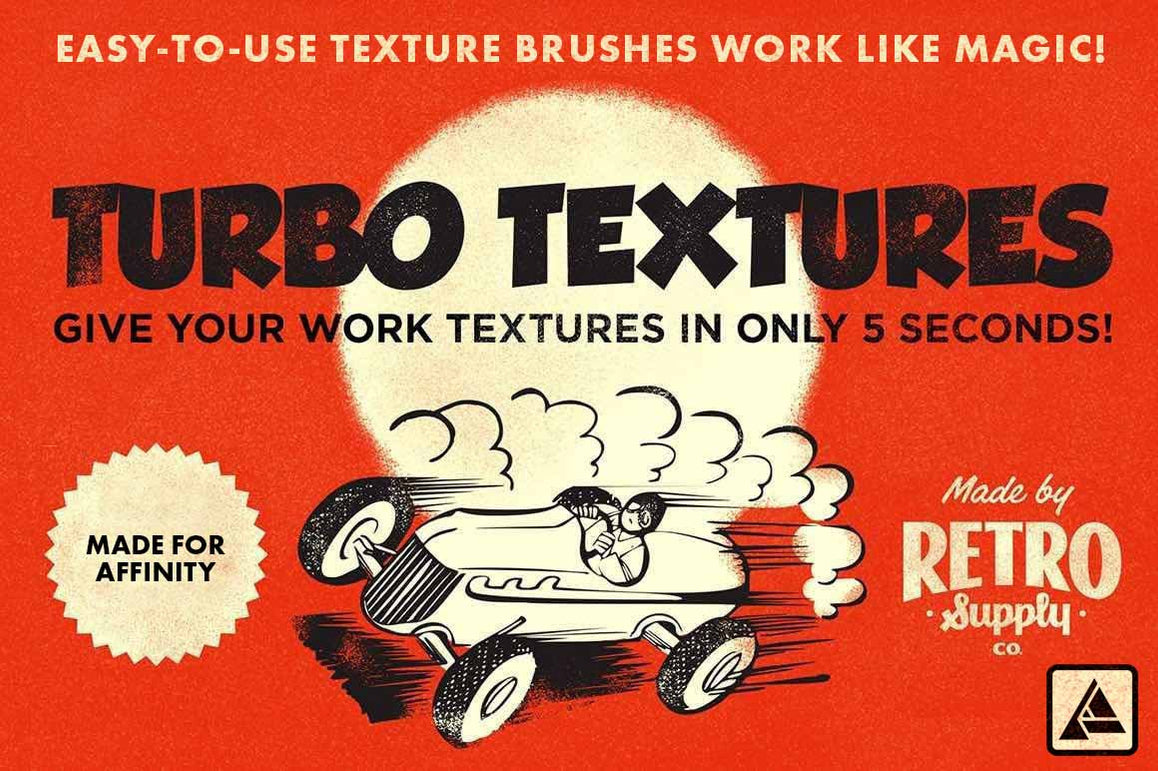 Turbo Textures Brush Kit for Affinity Designer - RetroSupply Co.