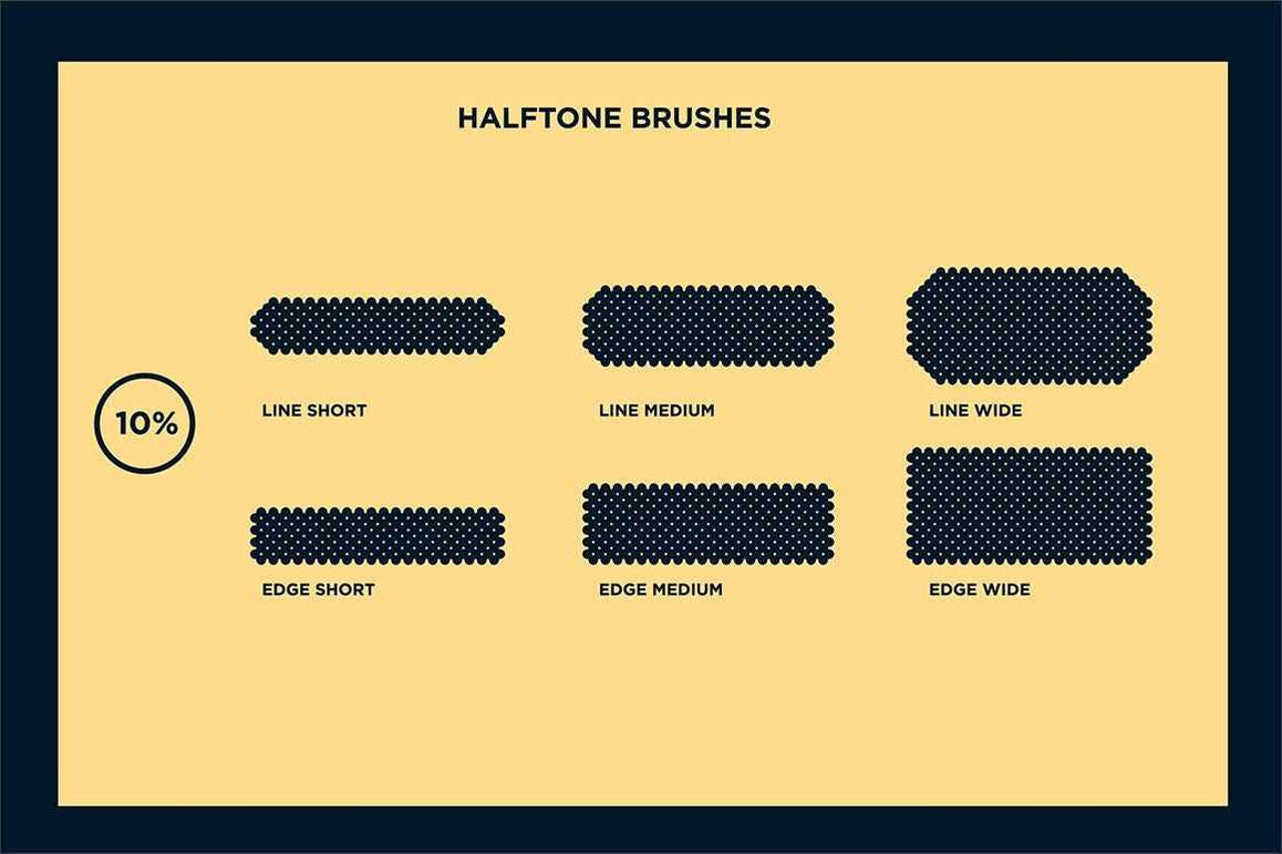 Black Magic Halftones | Vector Halftone Pattern Brushes for Adobe Illu - RetroSupply Co.