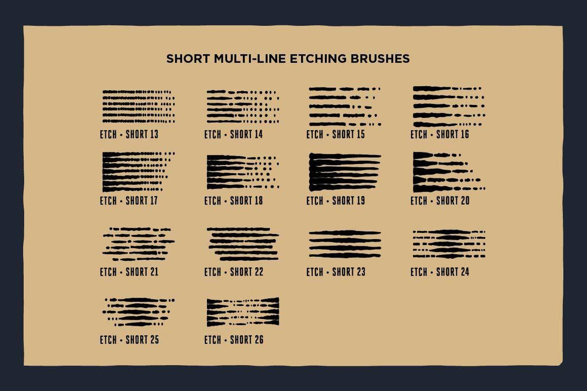Grave Etcher | Engraving Brushes for Affinity Designer - RetroSupply Co.