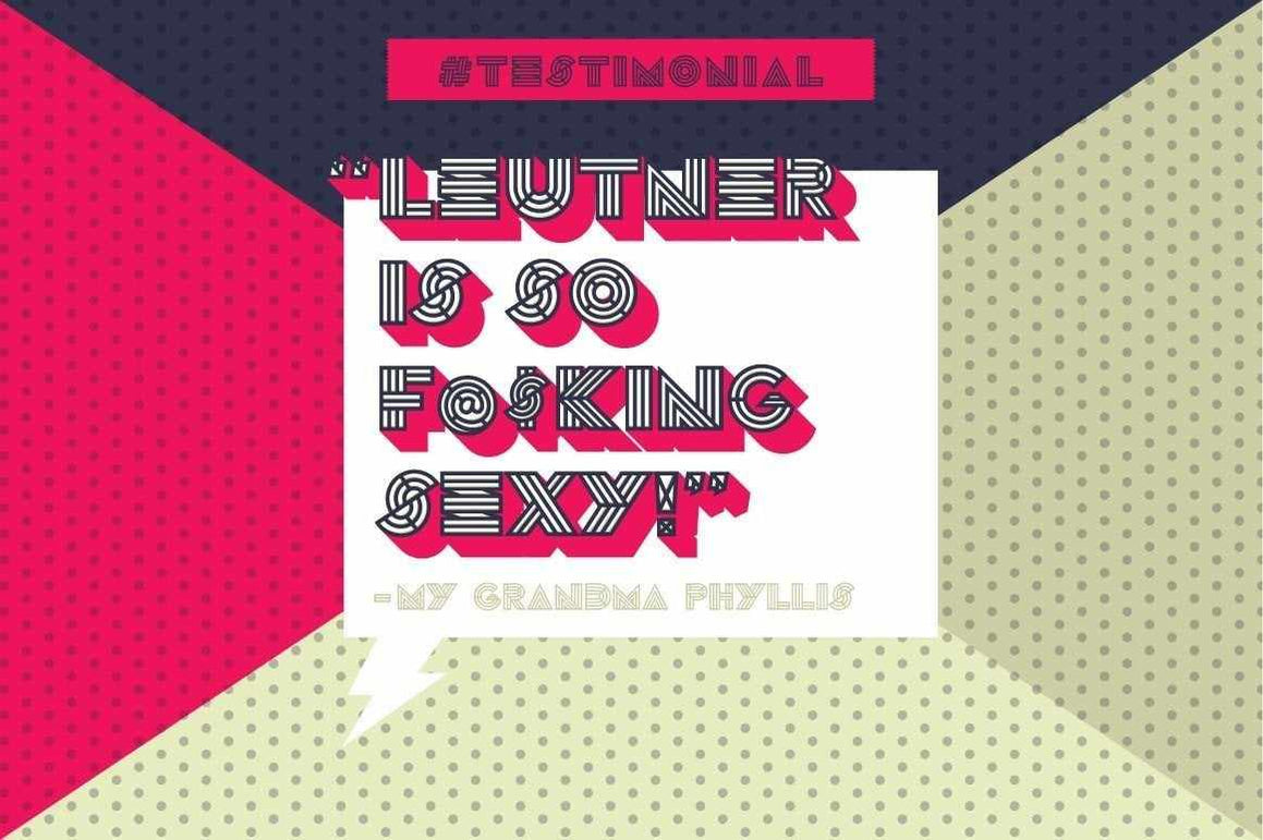 Leutner Font | RetroSupply Co.