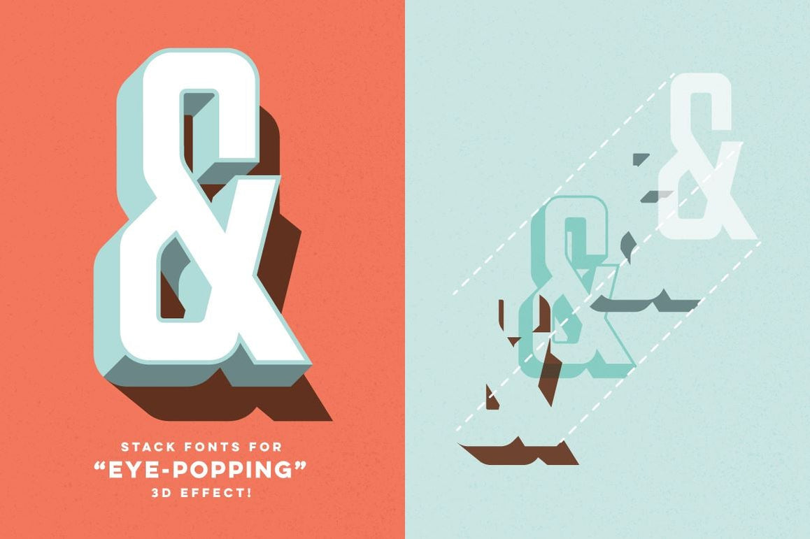 Parts and Labor | Layered Retro Font - RetroSupply Co.