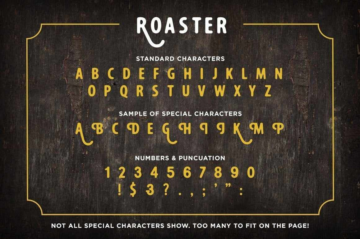 Roaster Font | RetroSupply Co.