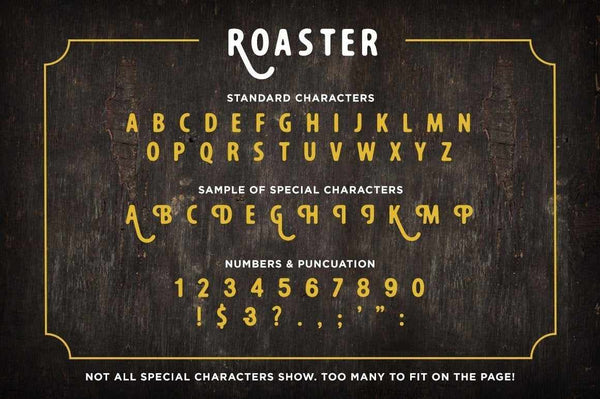 Roaster Font | RetroSupply Co.