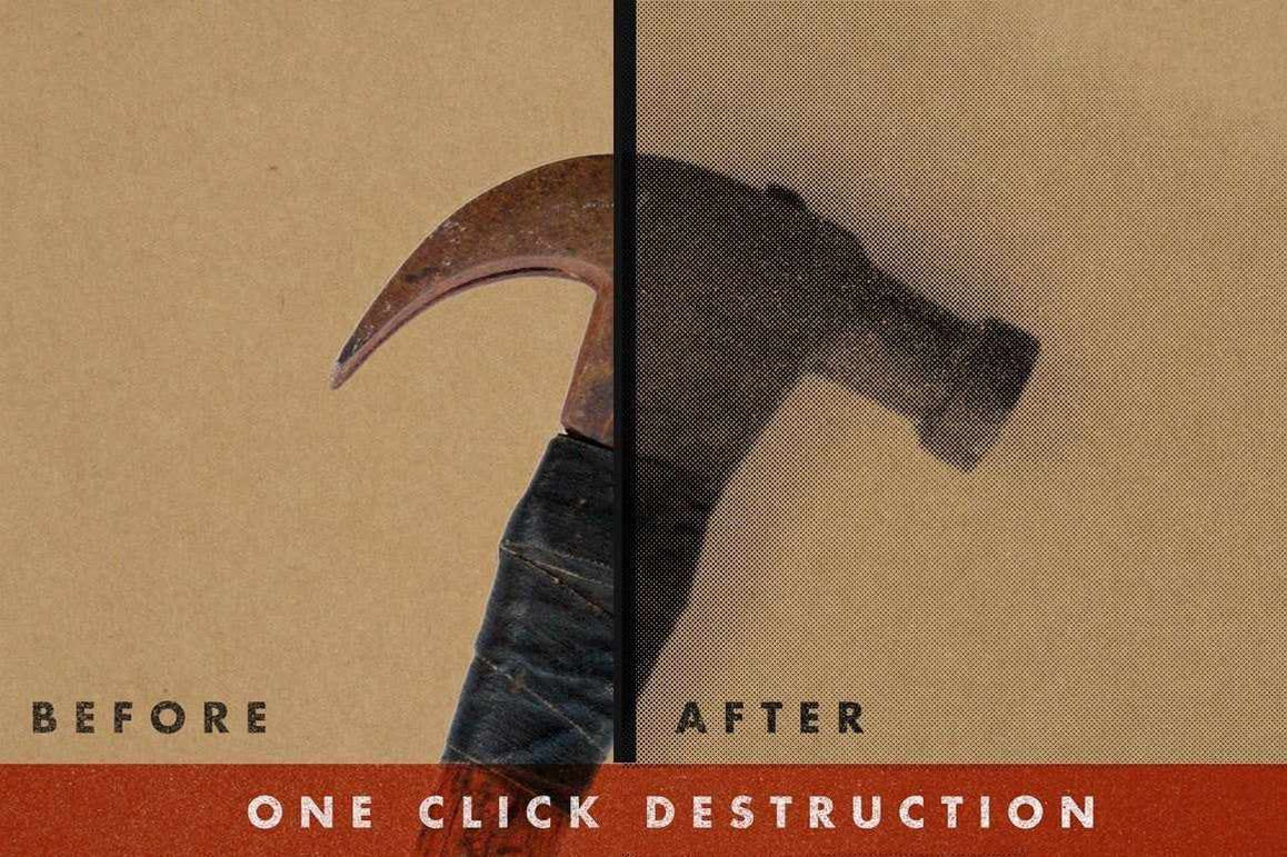 Easy to Use Halftone Photoshop Action - RetroSupply Co.