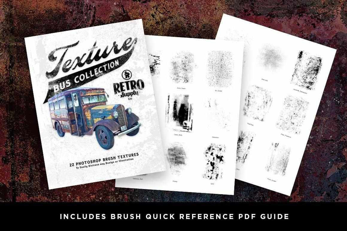 The Awesomely Organic Texture Bus Collection for Adobe Photoshop ...