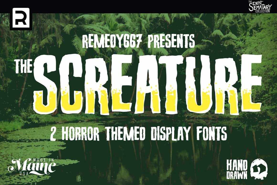 The Creature Feature Font Bundle | RetroSupply Co.